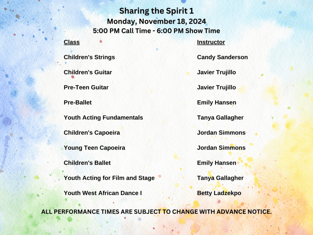 Sharing the Spirit 1 - East Bay Center for the Performing Arts
